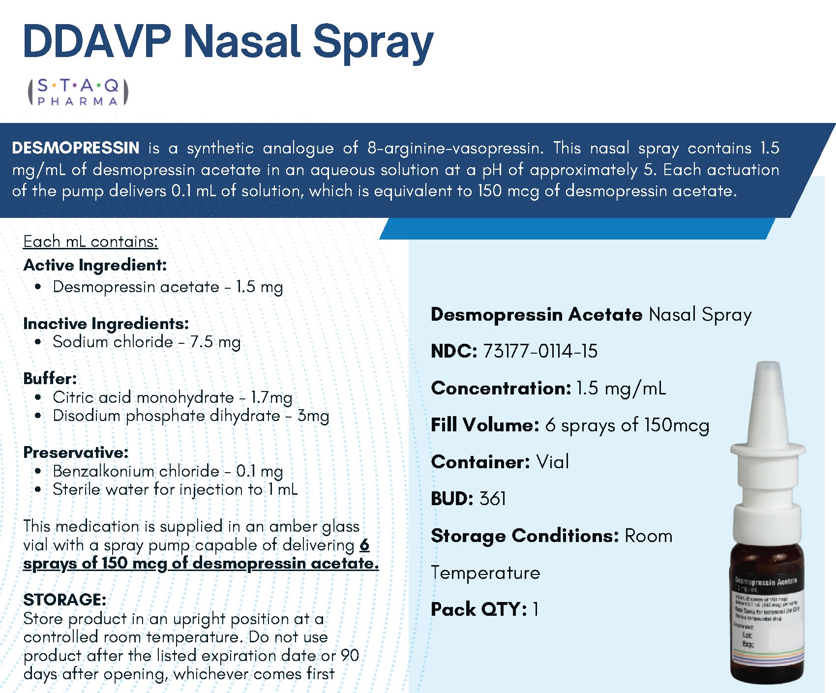 DDAVP Nasal Spray - Hemophilia Alliance